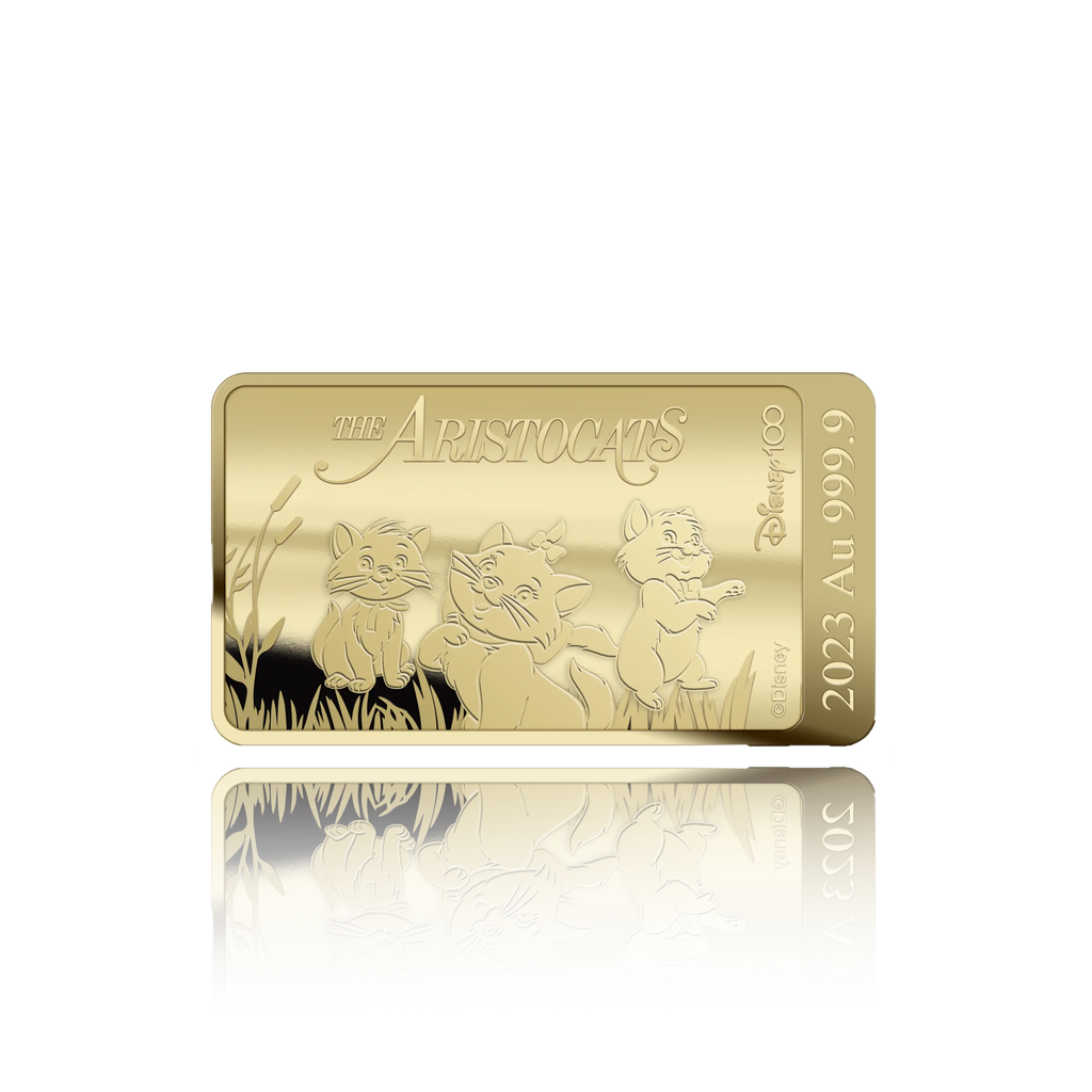 (uitverkocht) De Aristocats Goudbaar – Disney 100 Jaar (1/100 oz ...